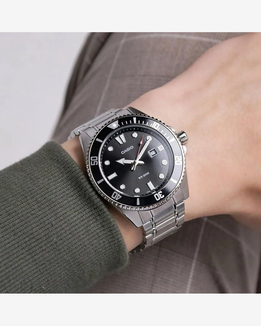 Riachuelo | Relógio Casio Masculino Ref: Mdv-107d-1a1vdf Duro Diver Prateado