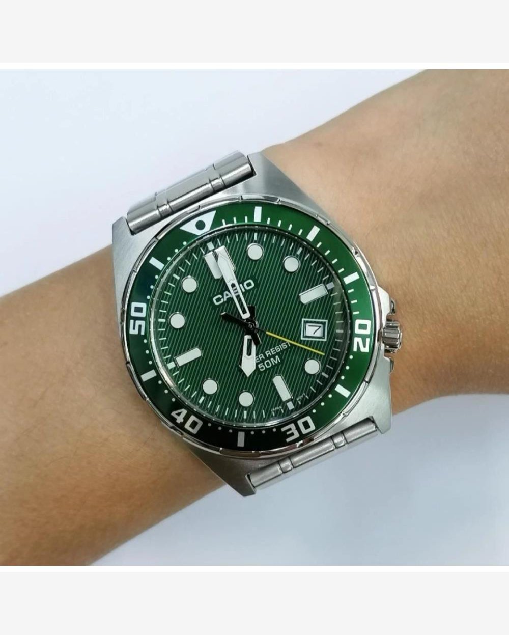 Riachuelo | Relógio Casio Masculino Ref: Mtd-135d-3avdf Esportivo Prateado