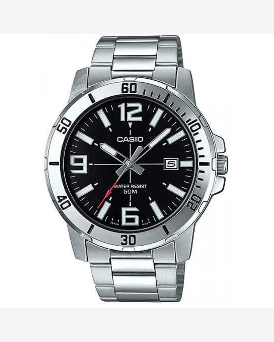 Riachuelo | Relógio Casio Masculino Ref: Mtp-Vd01d-1bvudf Casual Prateado