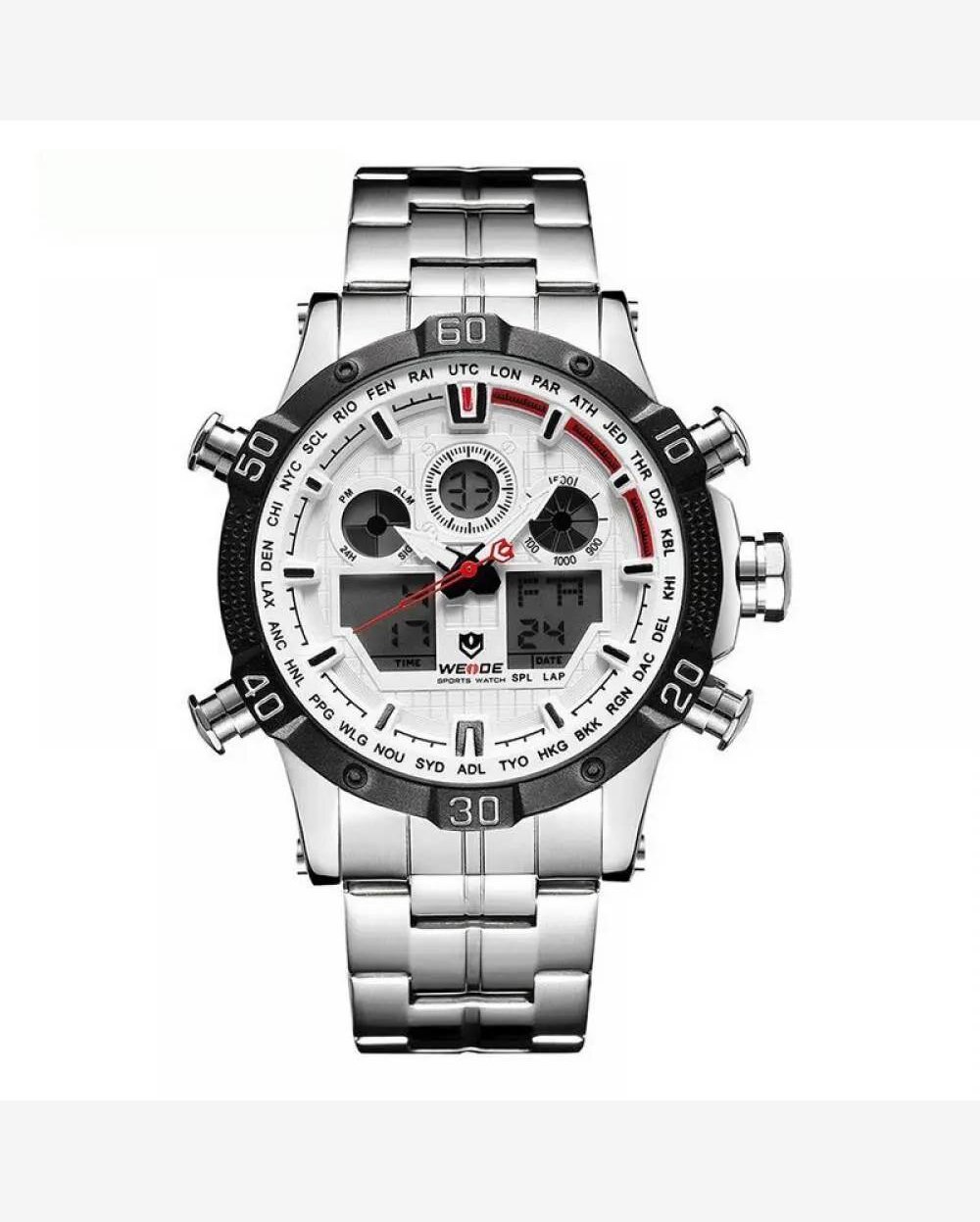 Riachuelo | Relógio Weide Masculino Ref: Wh-6901 10534 Anadigi Prateado