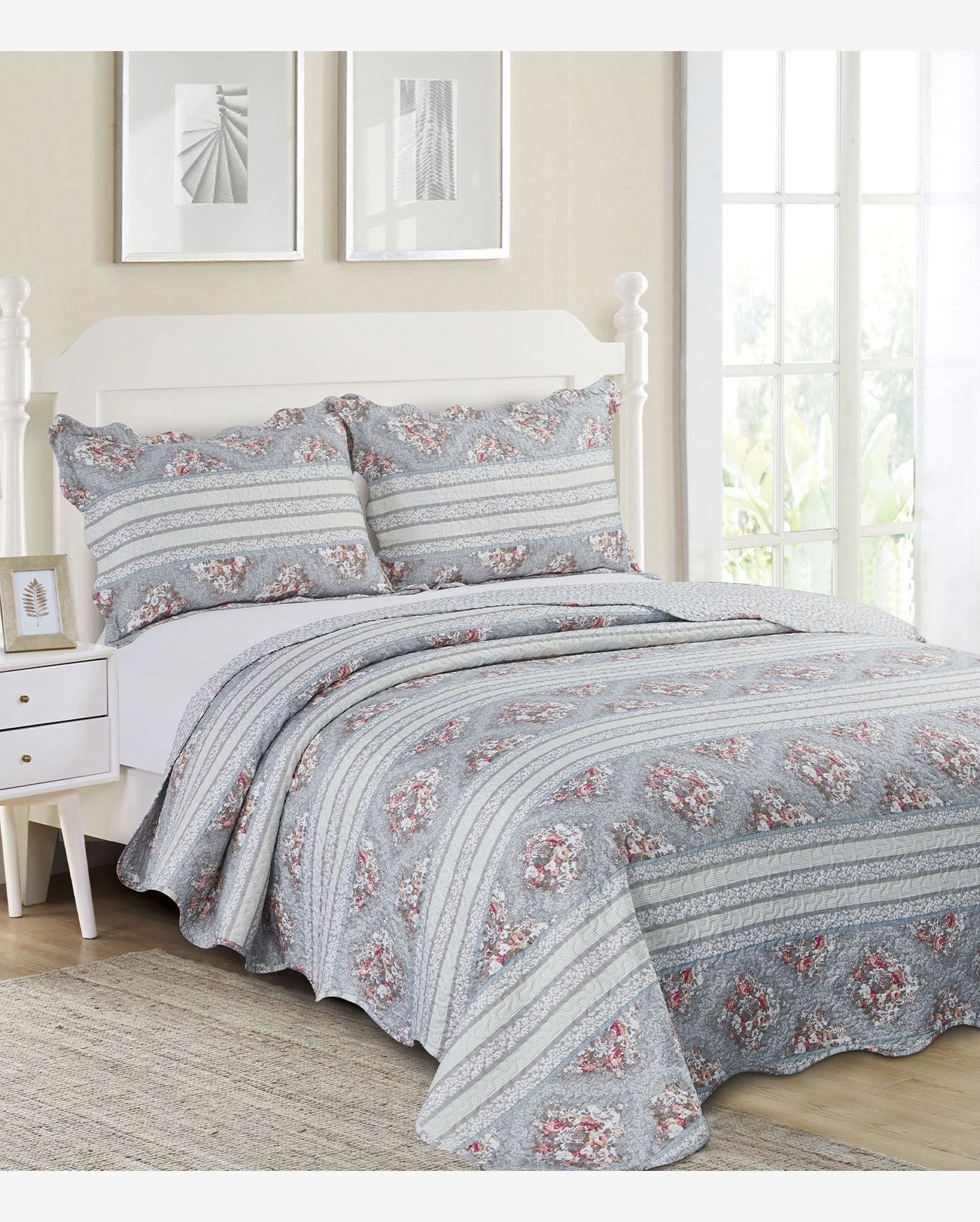 Riachuelo | Colcha Evolution Patchwork Solteiro Camesa Azul