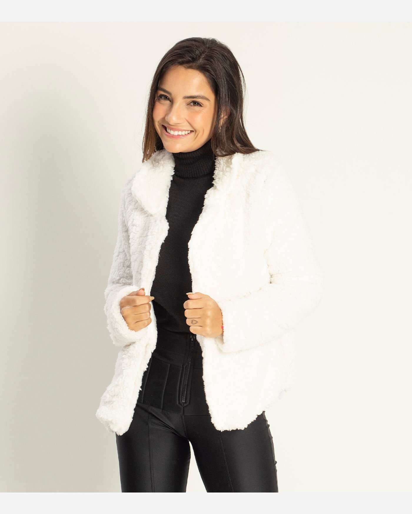 Riachuelo | Casaco Teddy Feminino Select Branco