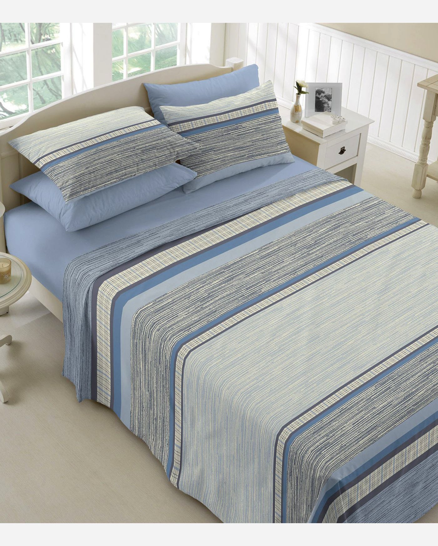 Riachuelo | Colcha Allegro Casal Full Teka Azul