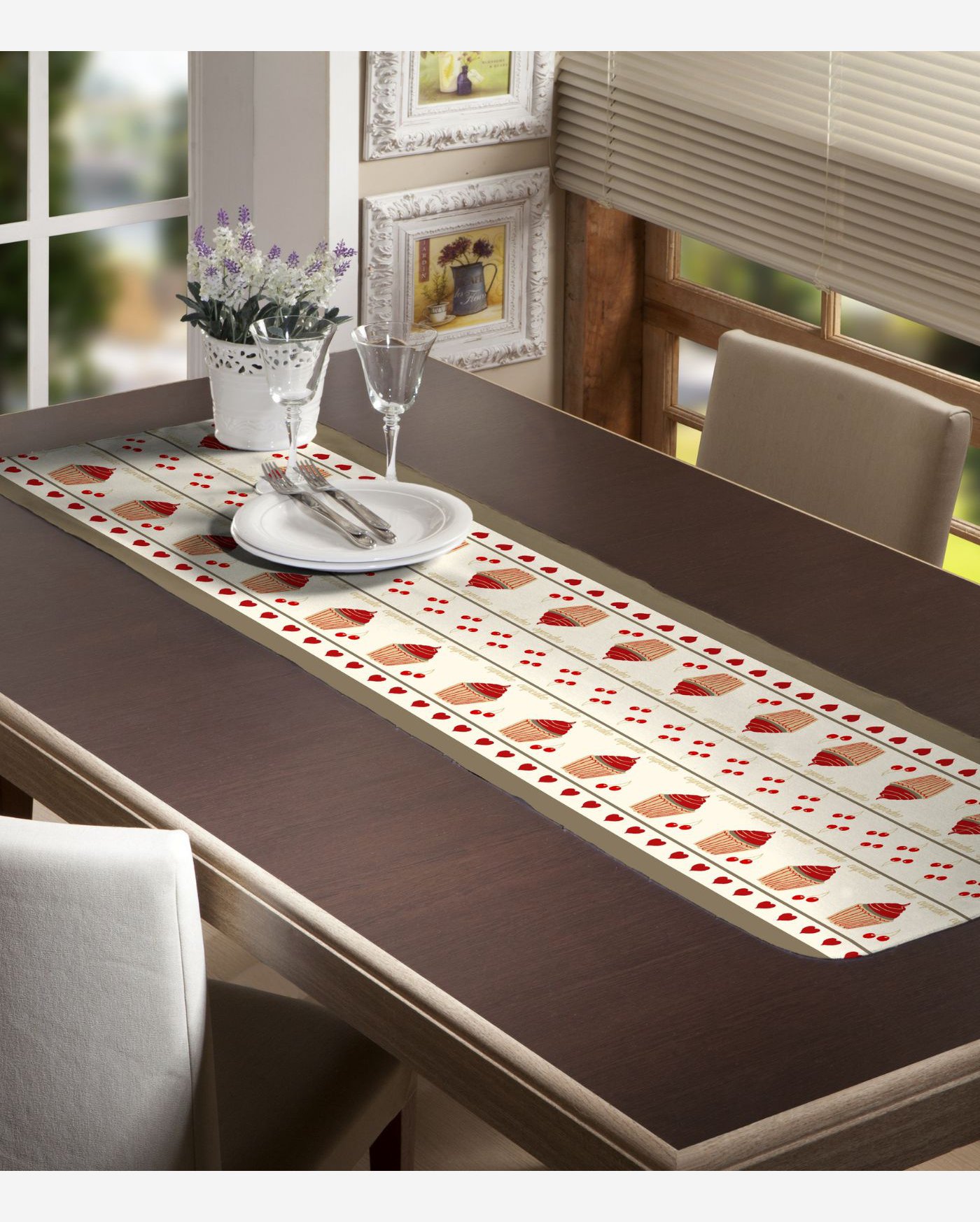 Riachuelo | Caminho De Mesa Estampado Bella Mesa Raner Marrom