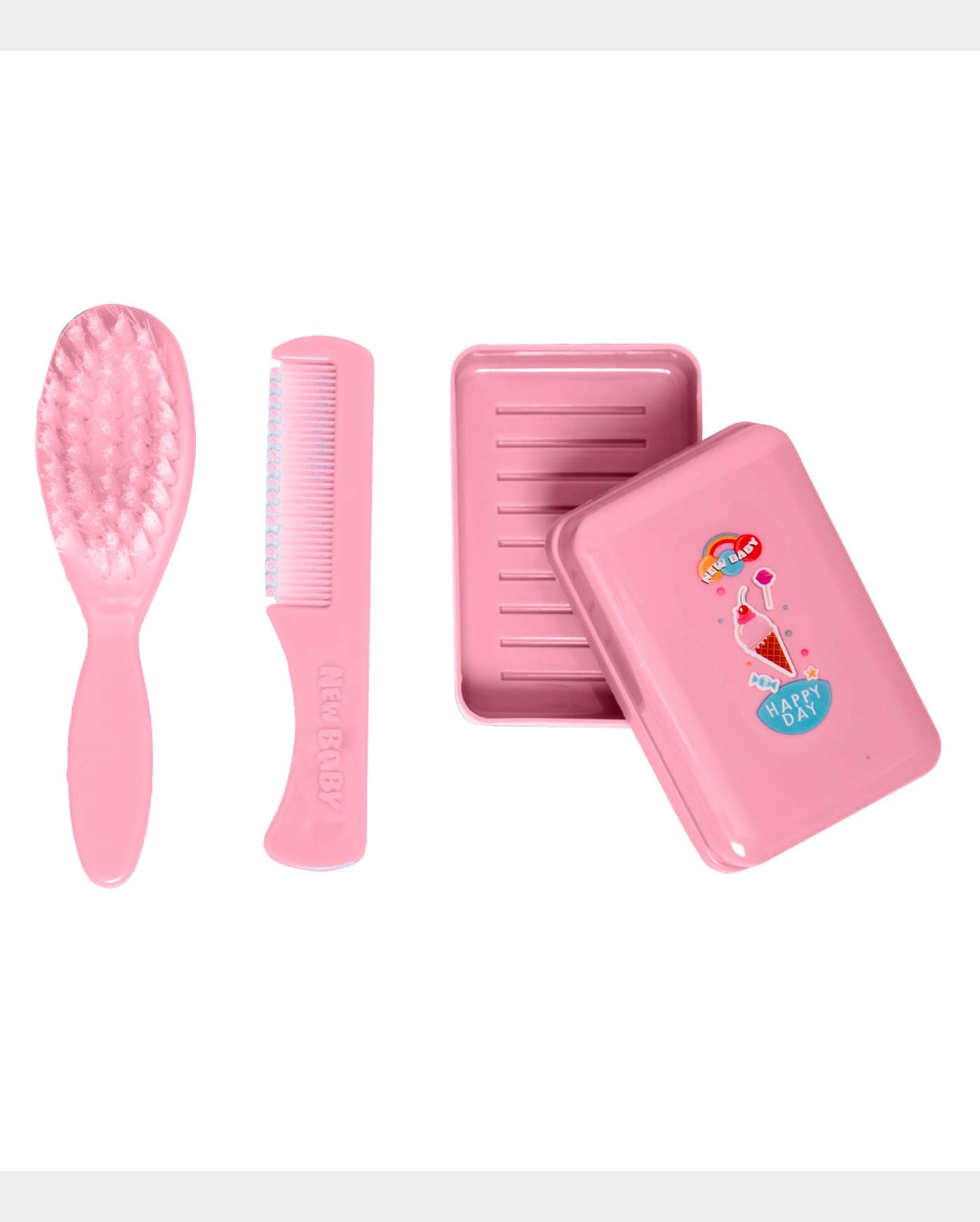 Riachuelo | Kit Banho Bebê 3 Peças New Baby Rosa