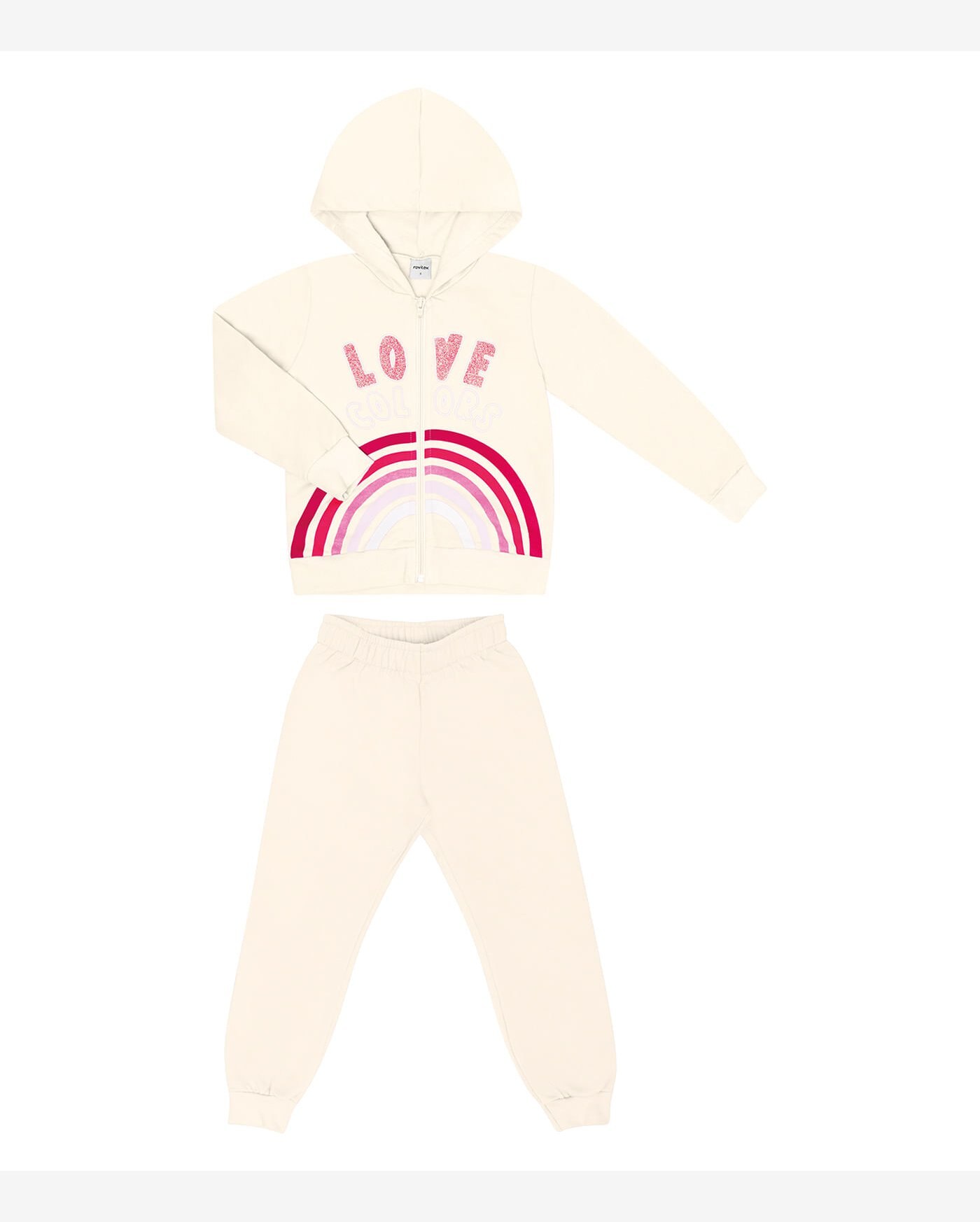 Riachuelo | Conjunto Infantil Love Colors Rovitex Kids Bege