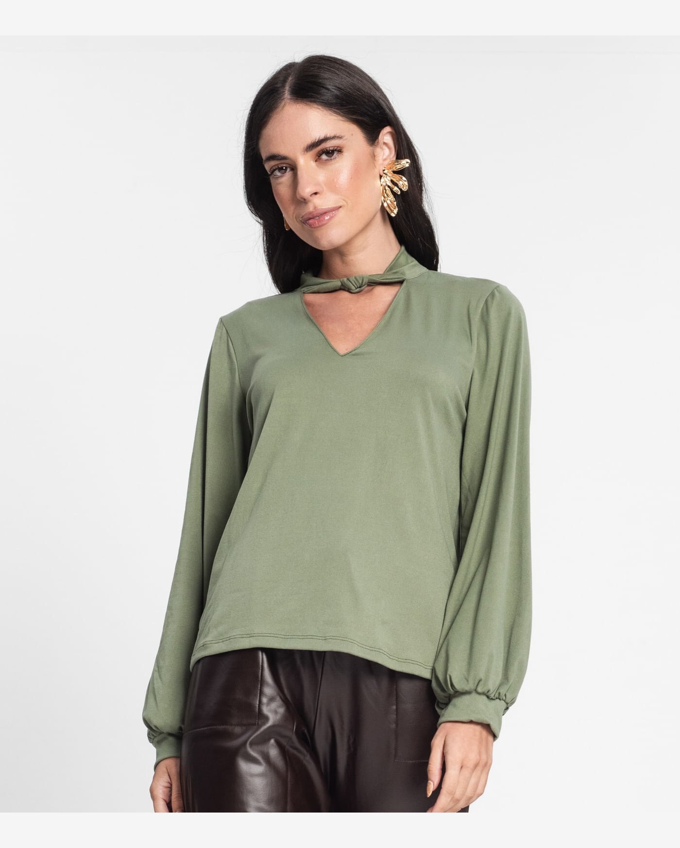 Riachuelo | Blusa Manga Longa Rovitex Verde