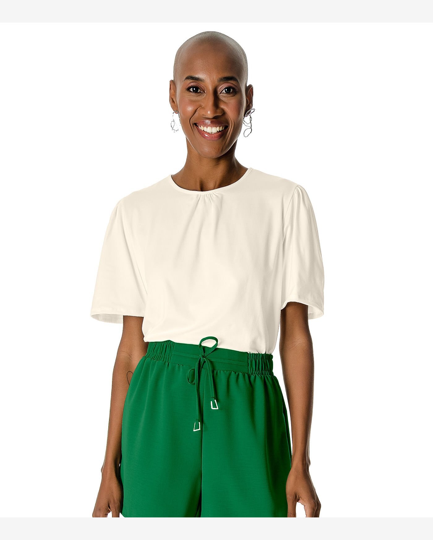 Riachuelo | Blusa Com Detalhe Nas Costas de V Reto Rovite Bege