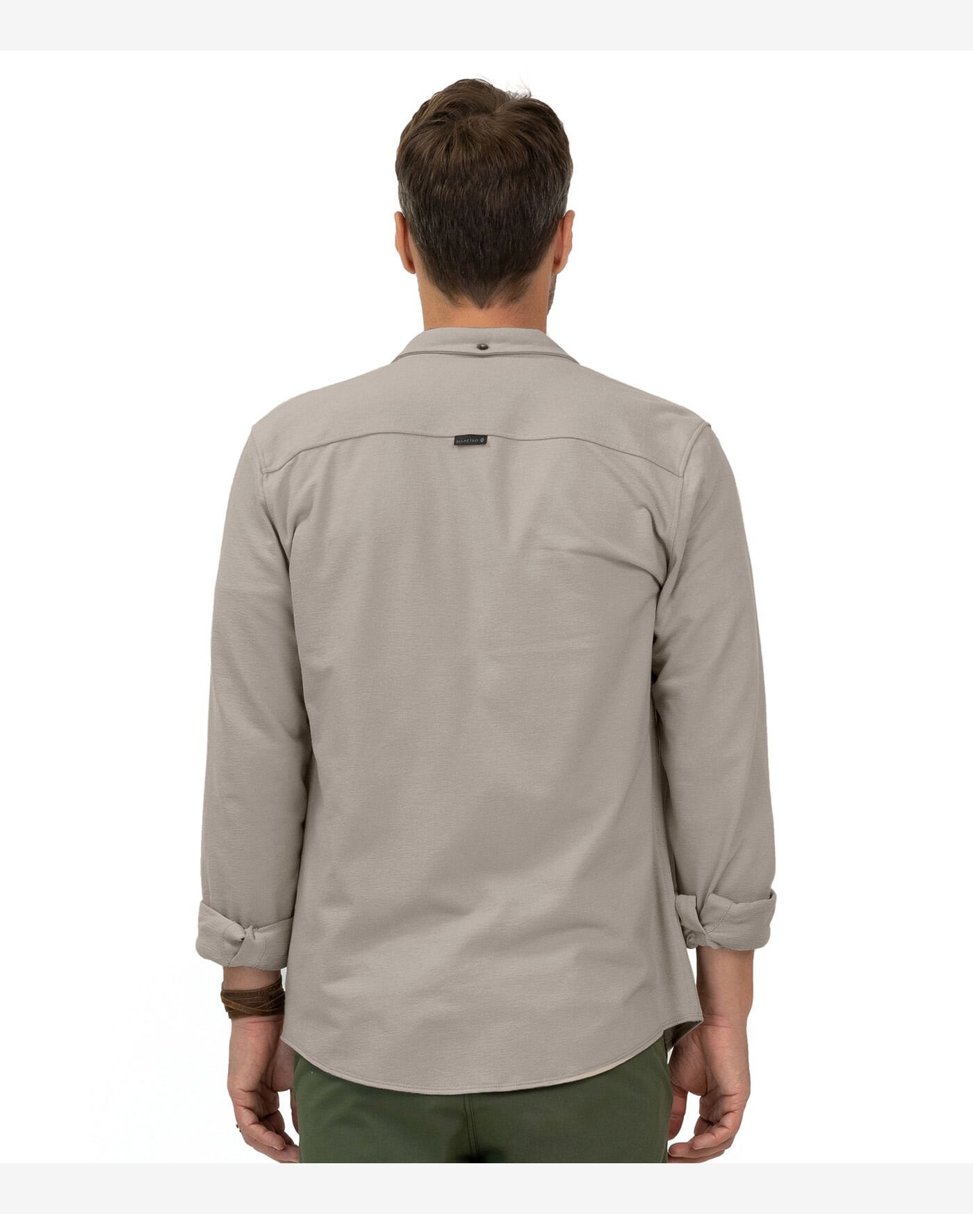 Riachuelo | Camisa Manga Longa Botões Malha Strong Diametro Marrom