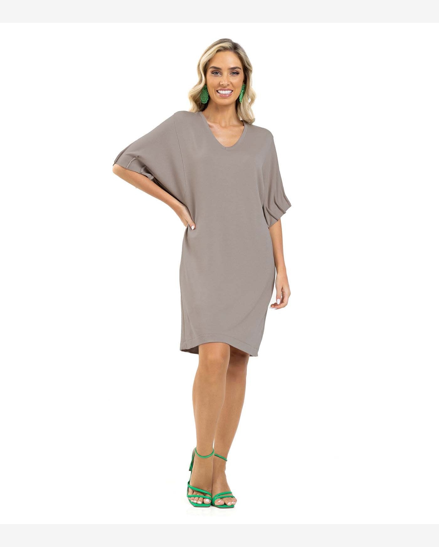 Riachuelo | Vestido Molecotton Lurex Endless Cinza