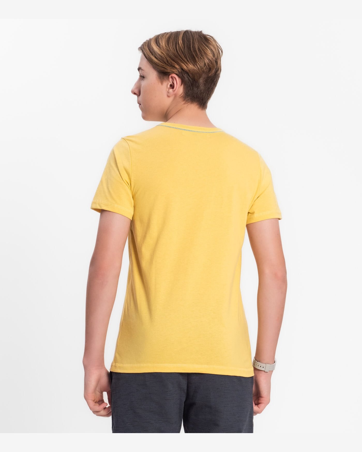 Riachuelo | Camiseta Juvenil Masculina Em Meia Malha Minty Amarelo