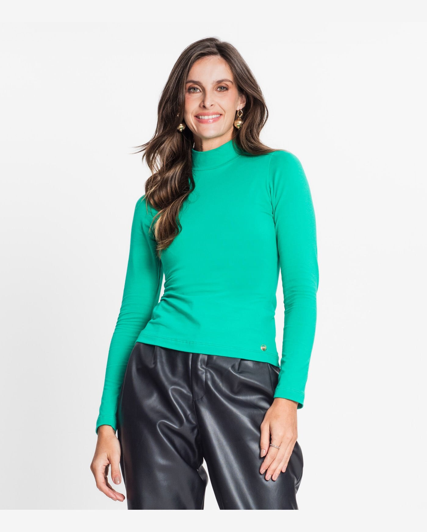 Riachuelo | Blusa Feminina Gola Alta Rovitex Verde