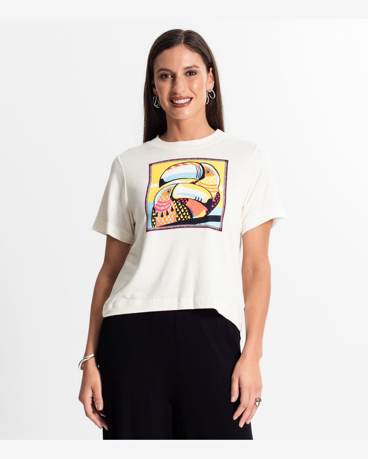 Riachuelo | Camiseta Feminina Rovitex Bege