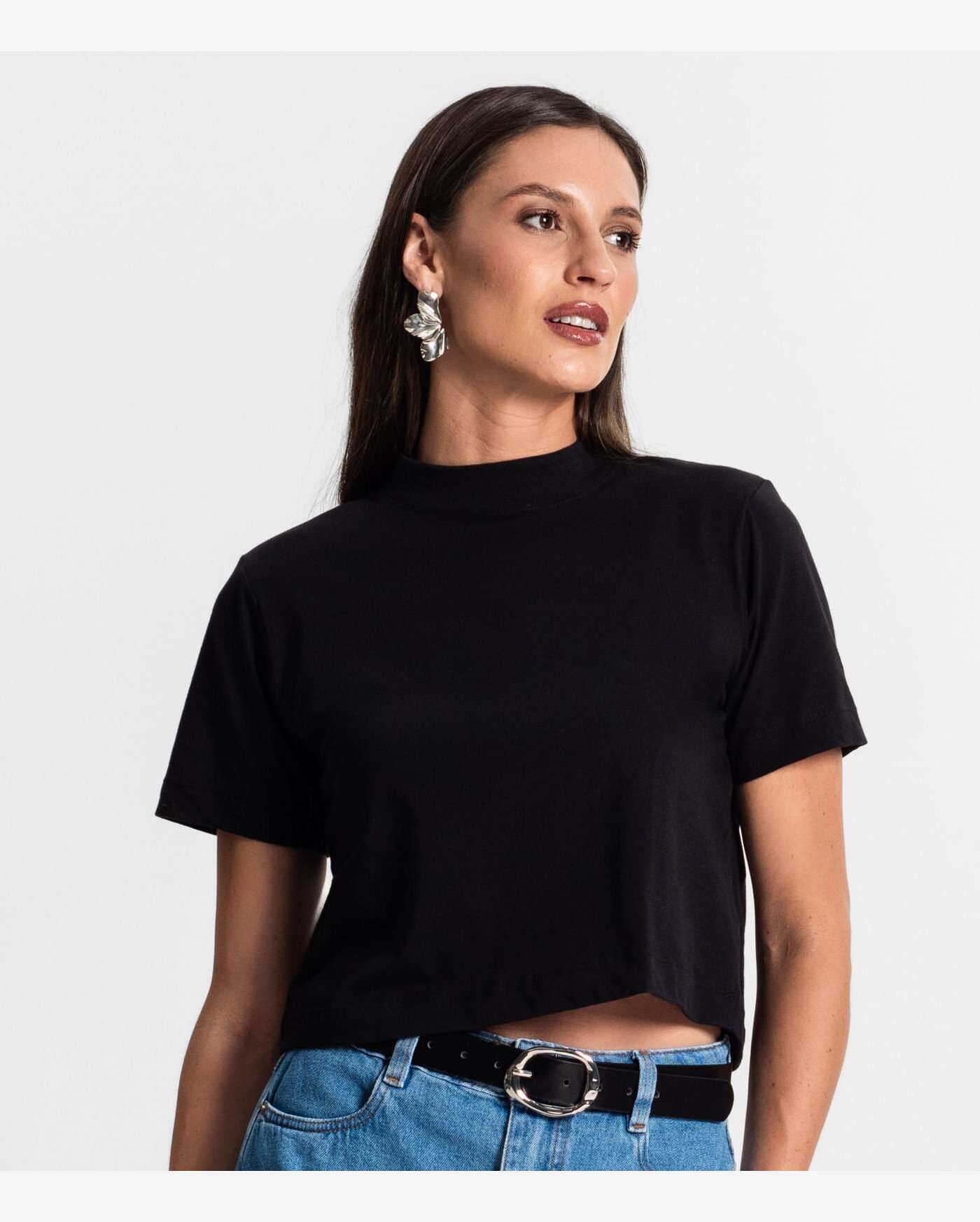 Riachuelo | Camiseta Feminina Rovitex Preto