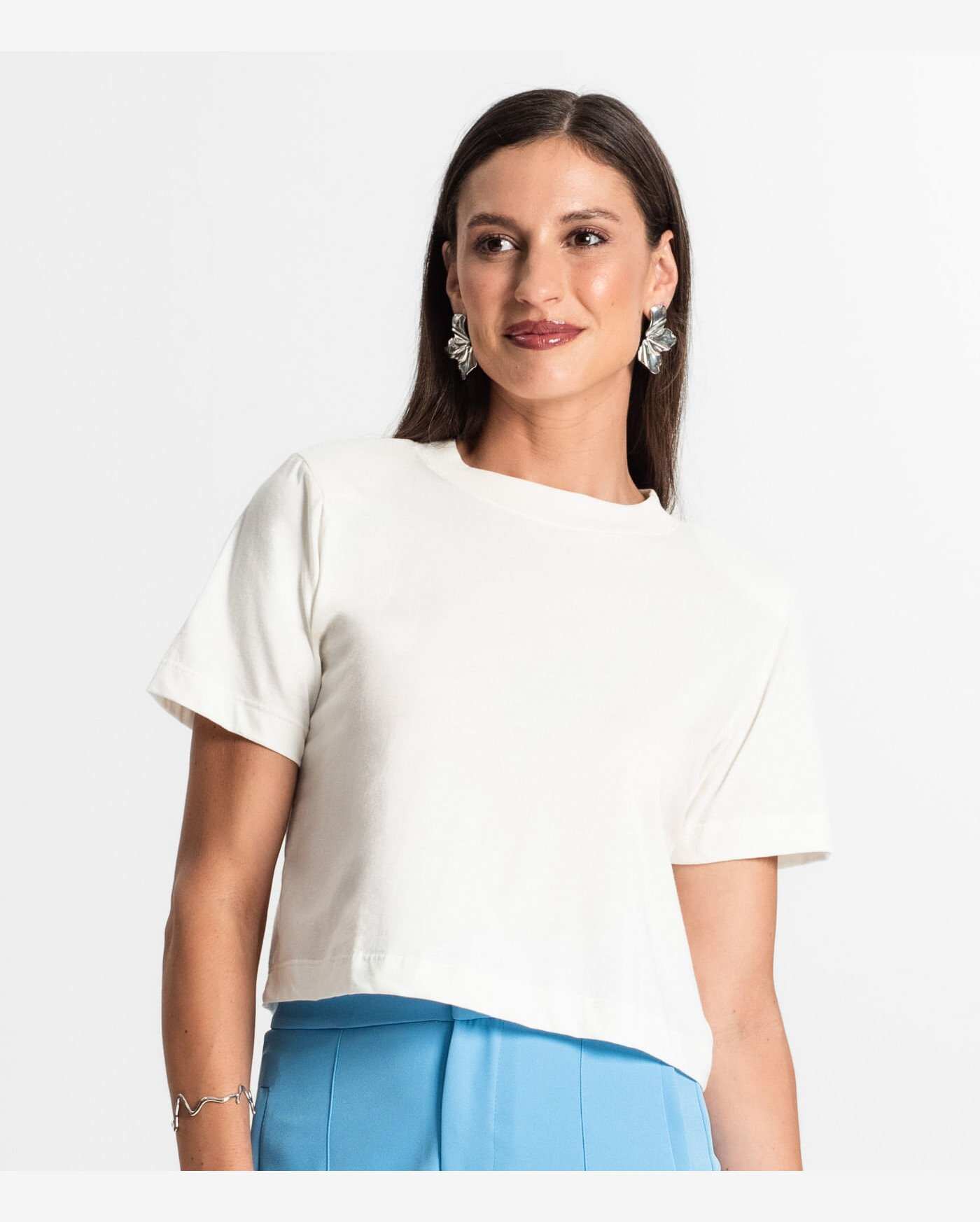 Riachuelo | Camiseta Feminina Rovitex Bege