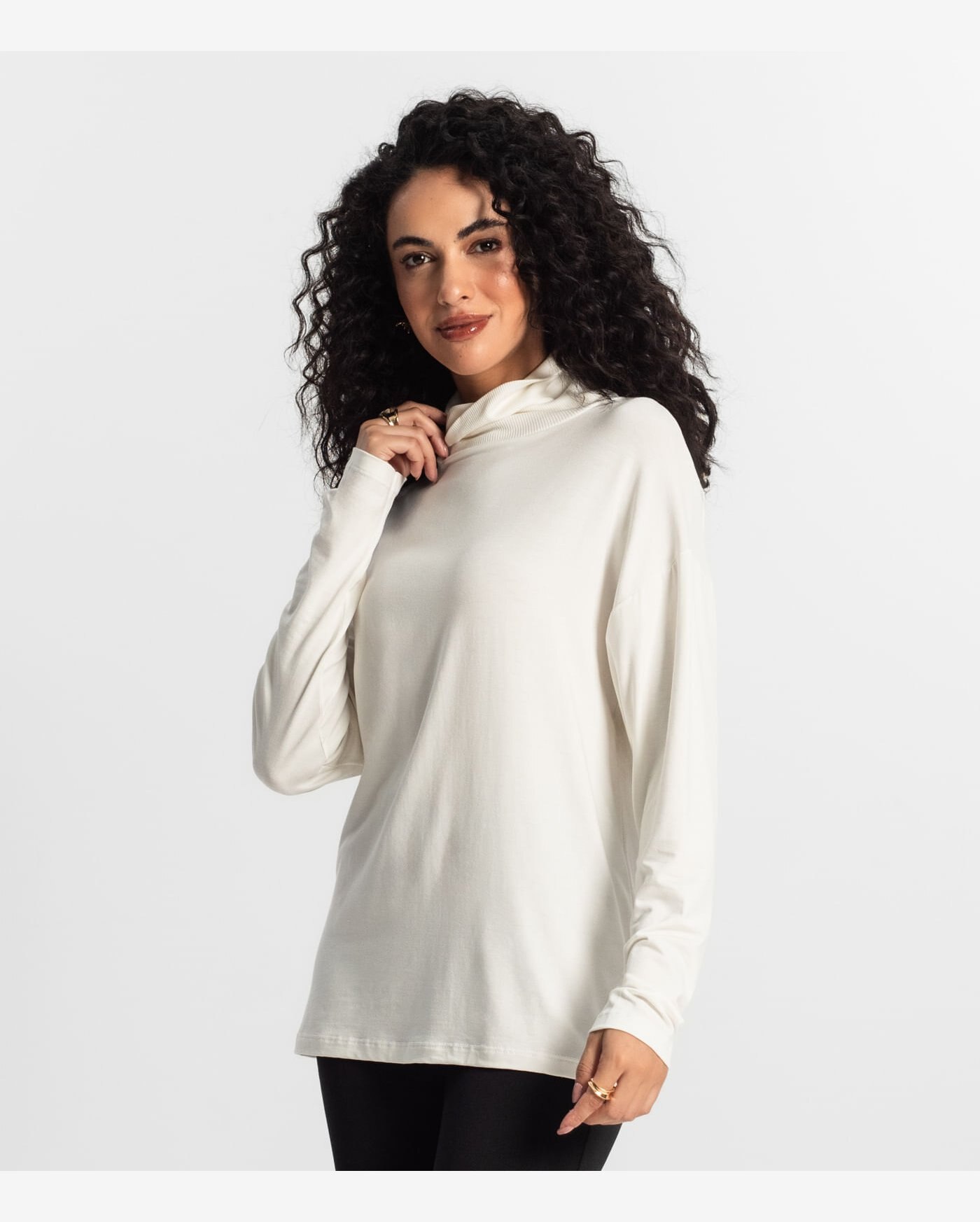 Riachuelo | Blusa Manga Longa Feminino Rovitex Bege