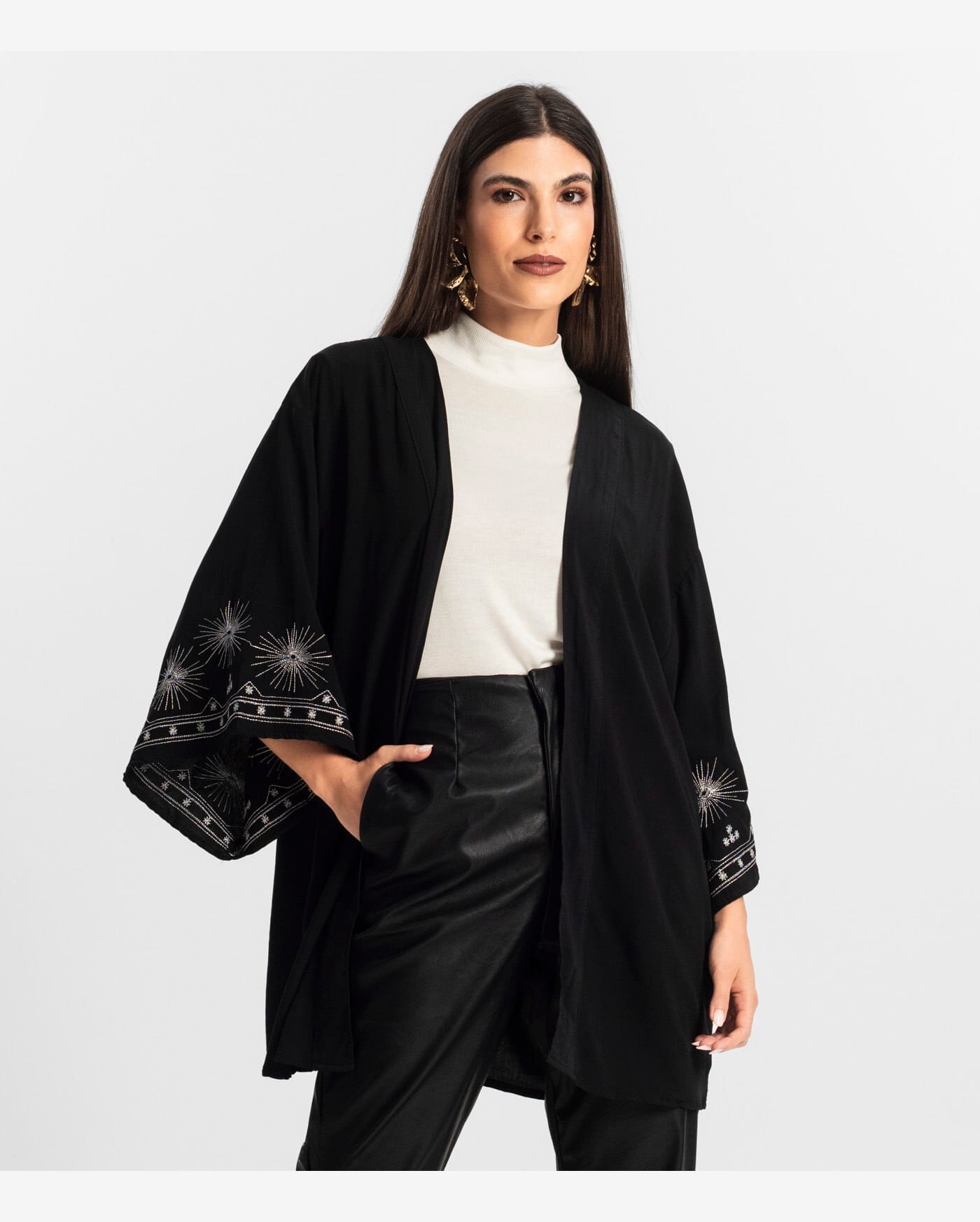 Riachuelo | Kimono Feminino Endless Preto