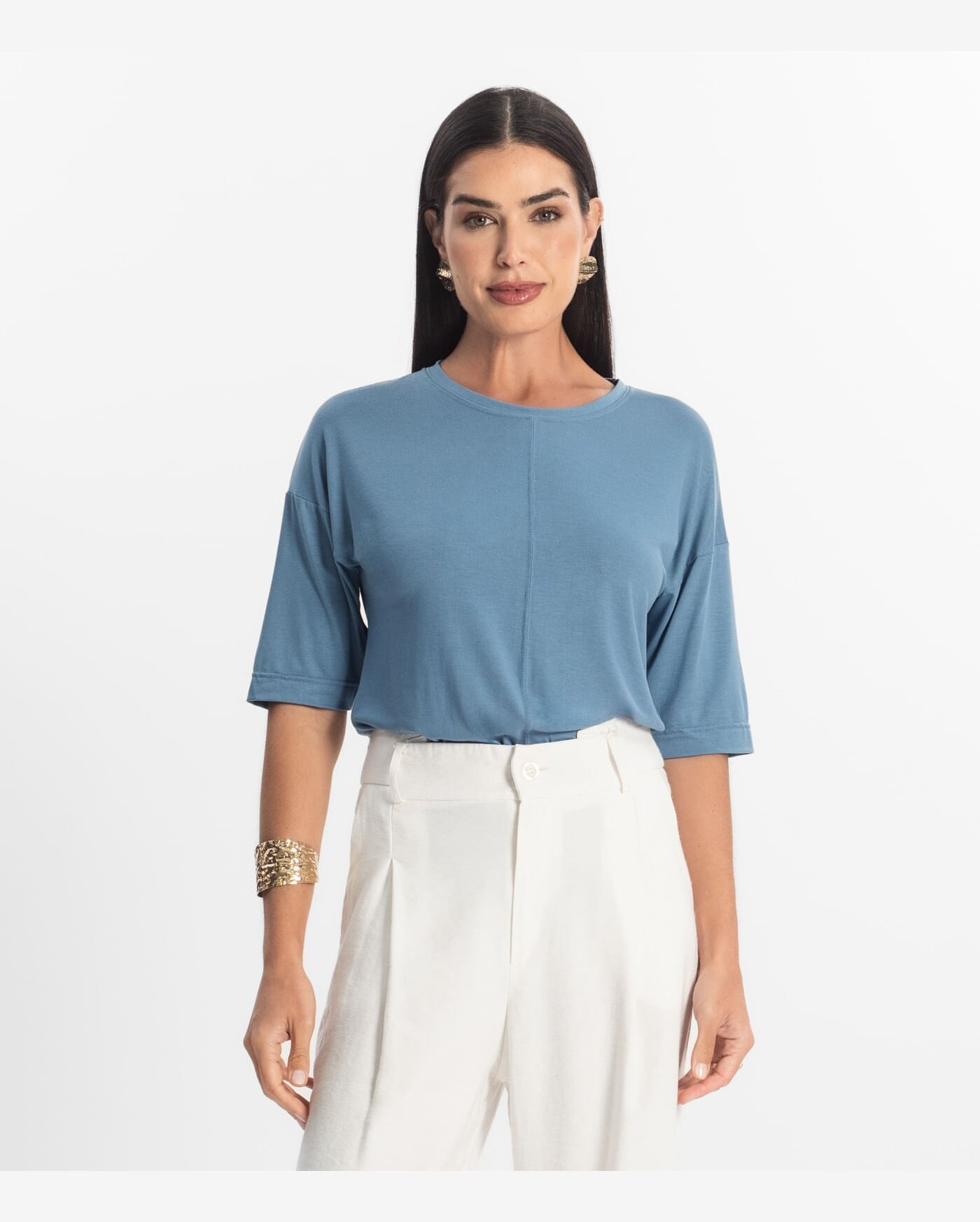 Riachuelo | Blusa Feminina Lisa Select Azul