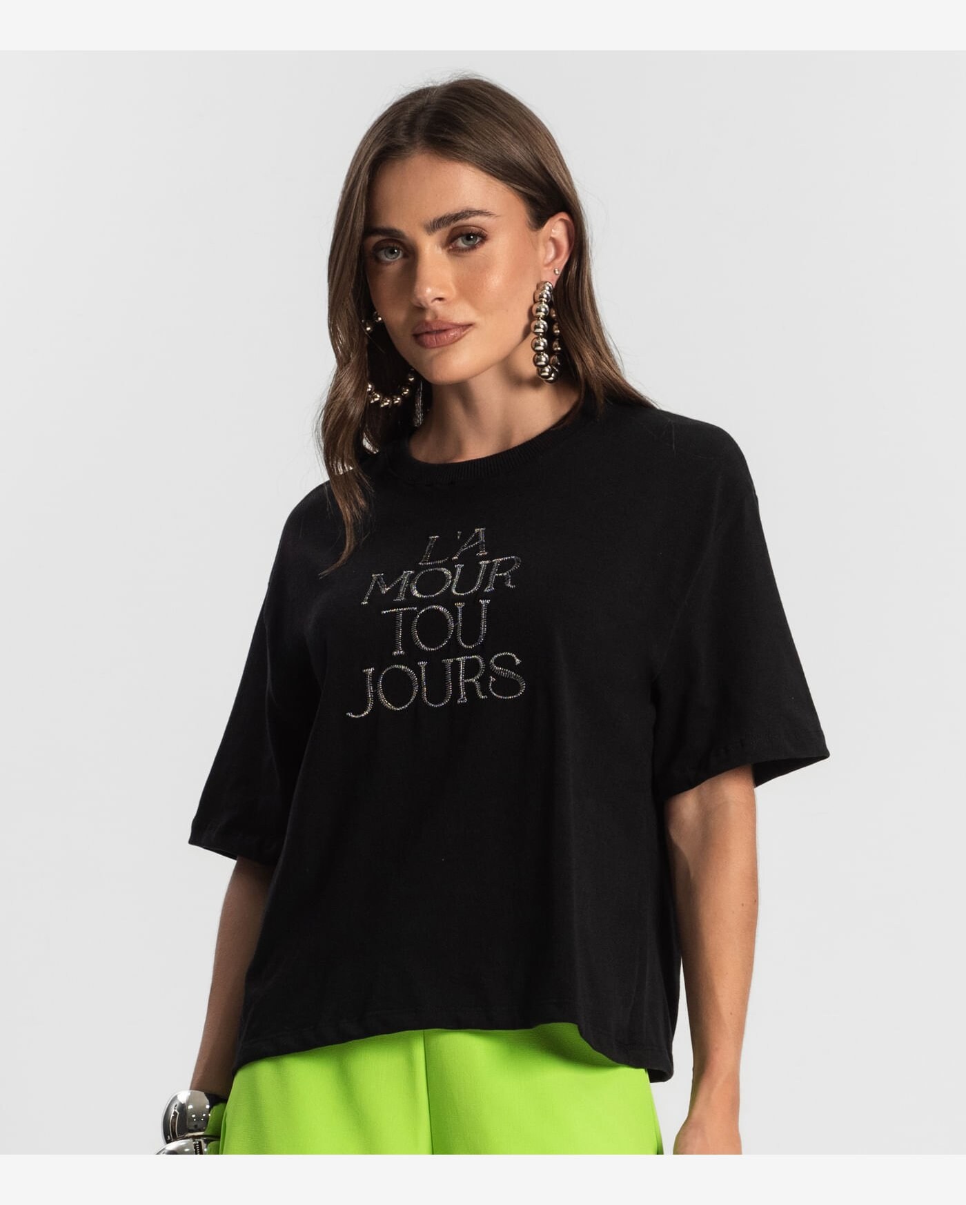 Riachuelo | T - Shirt Feminina Endless Preto