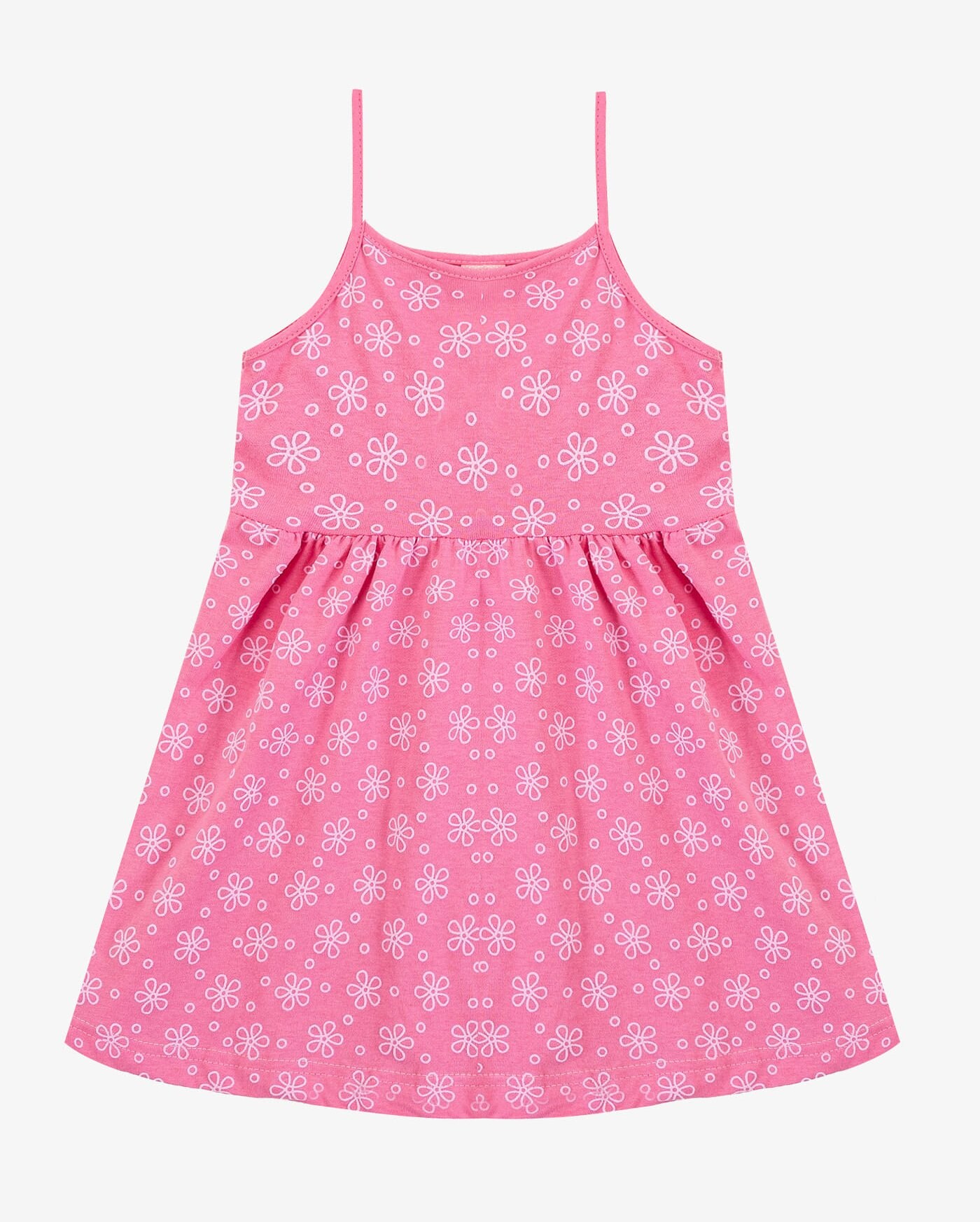 Riachuelo | Vestido Infantil Estampado de Alcinha Biju Kids Rosa