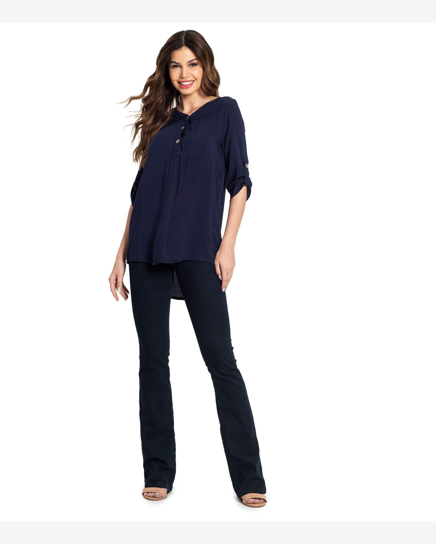 Riachuelo | Camisa Alongada Feminina Endless Azul