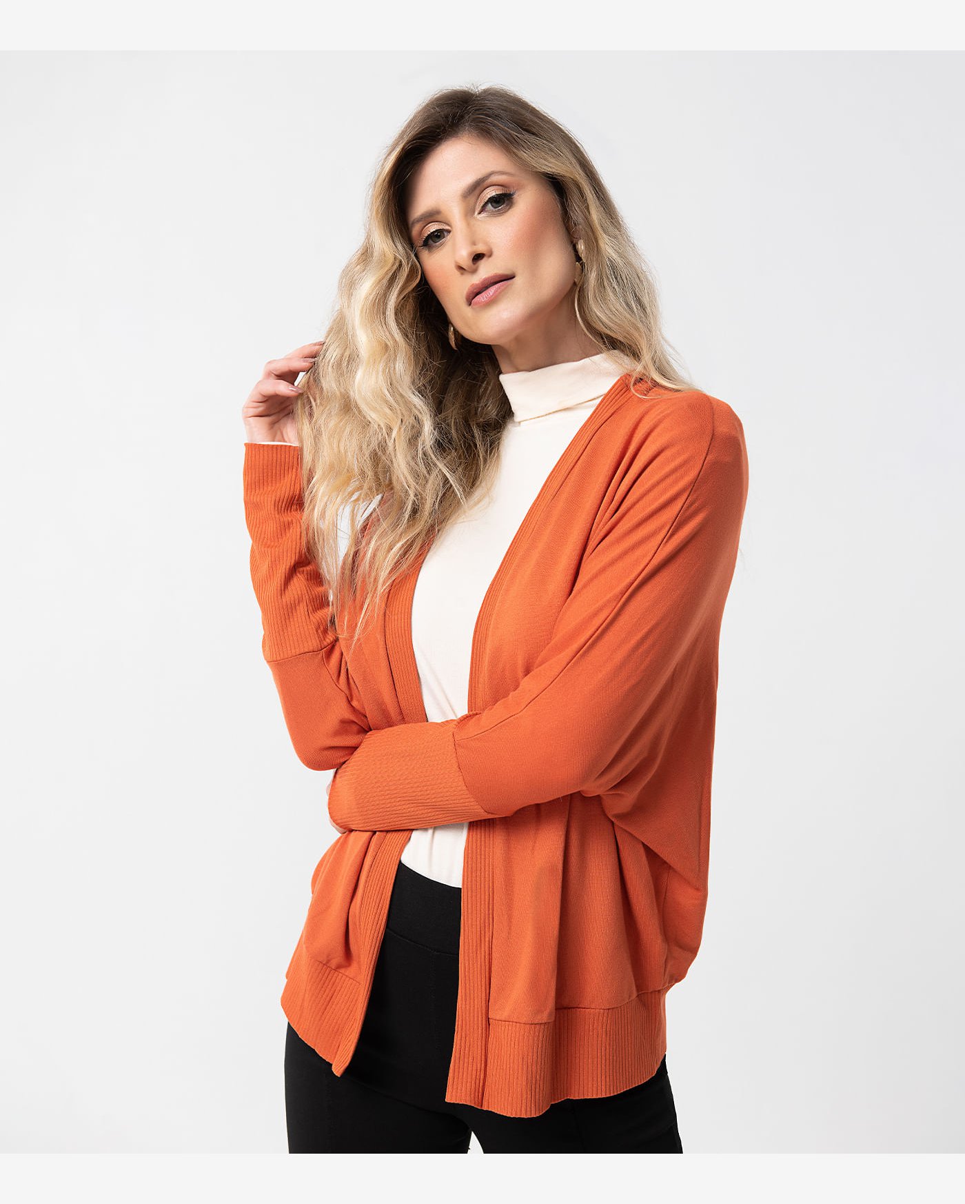 Riachuelo | Cardigan Feminino Endless Laranja