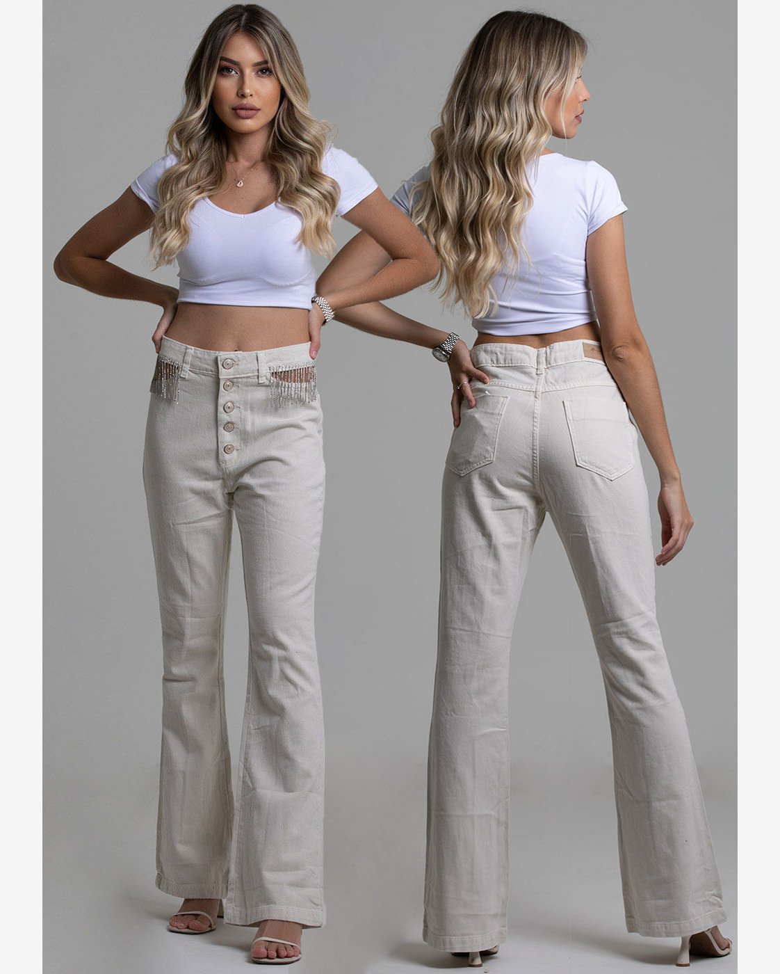 Riachuelo | Calça Sarja Sawary Flare - 272506