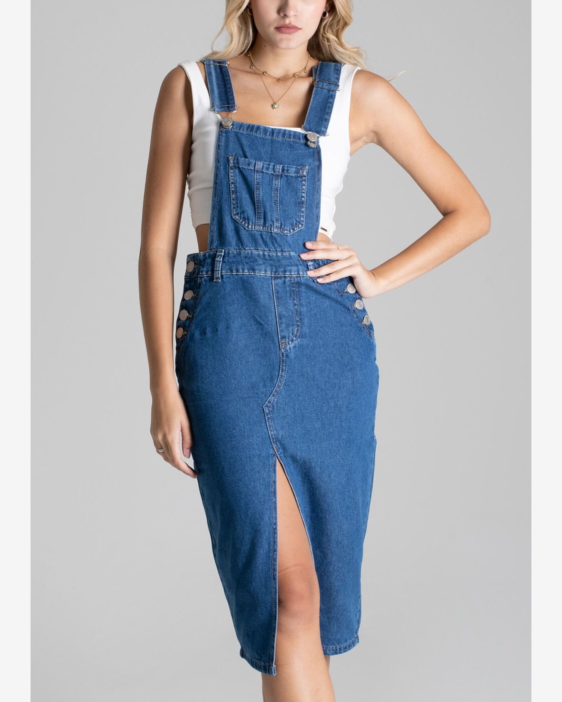 Riachuelo | Salopete Jeans Sawary - 276270