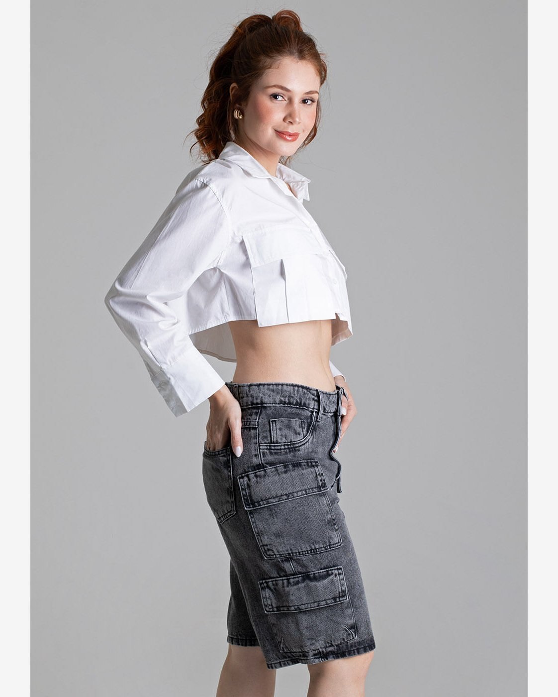 Riachuelo | Bermuda Jeans Sawary Cargo - 278803