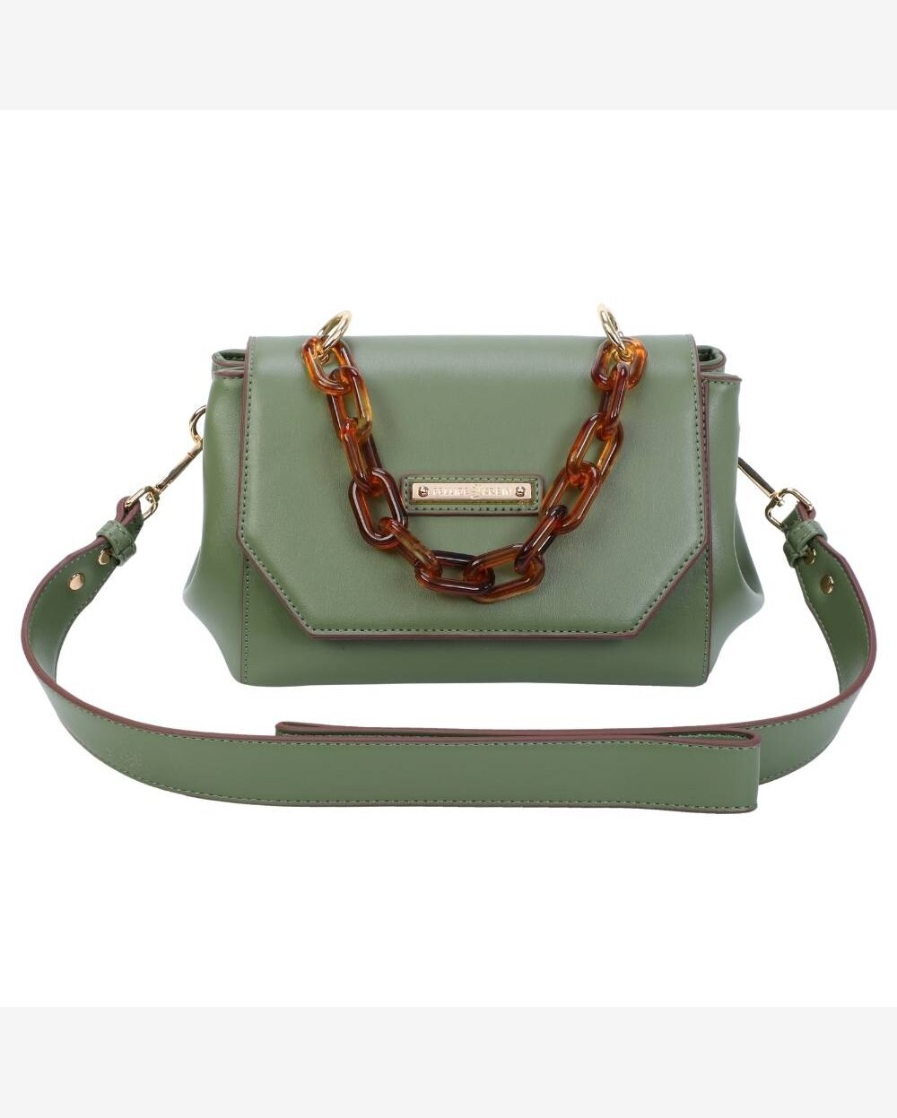 Riachuelo | Bolsa Transversal Pequena Fellipe Krein Aw22 Corrente - Verde