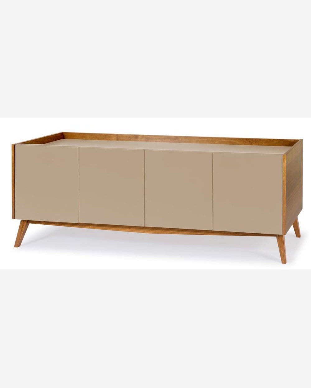 Riachuelo | Buffet Novita Amendoa/Branco Portas Laca Bege - 30768