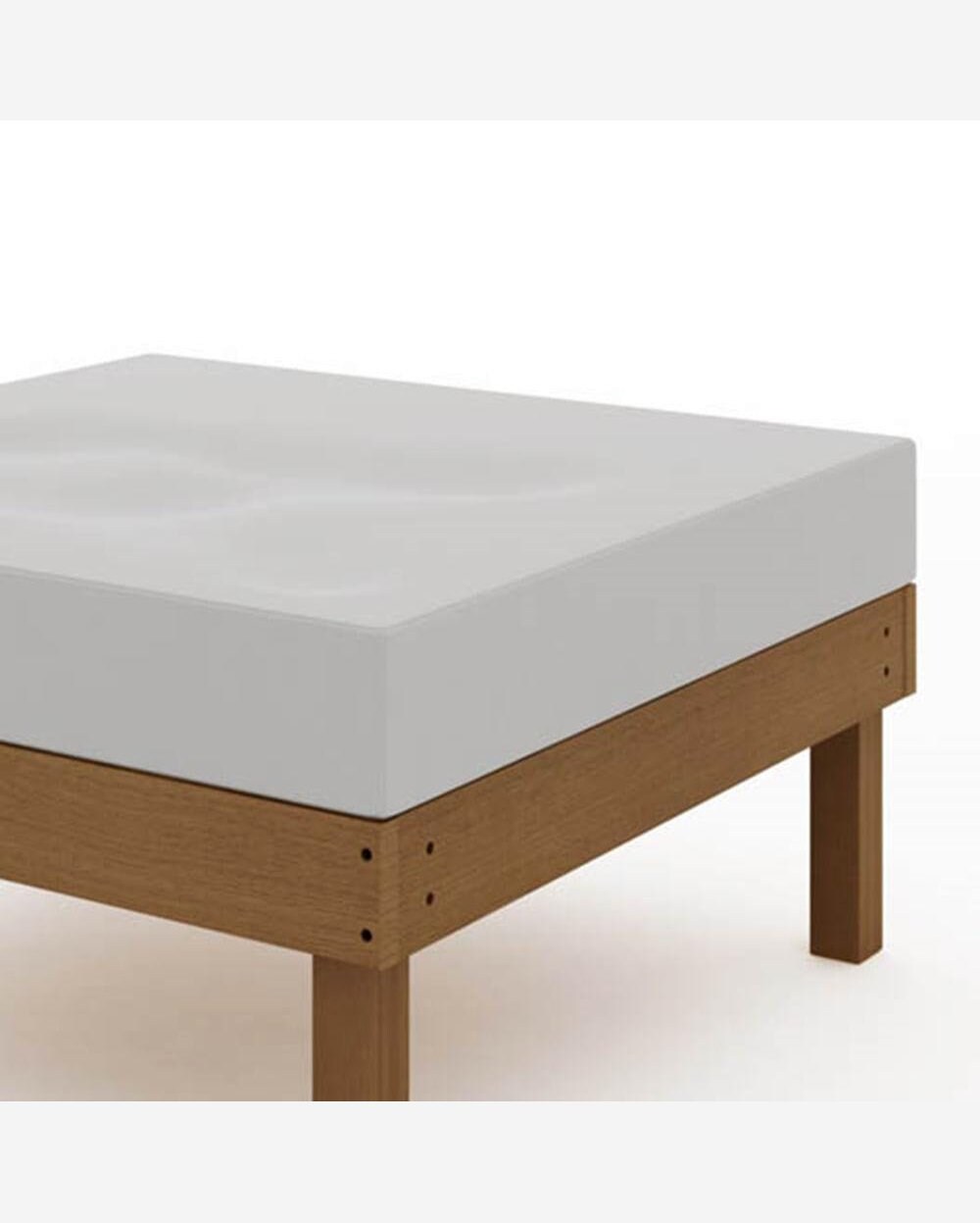 Riachuelo | Puff Lazy Estrutura Stain Jatoba + Almofadas 80cm - 61395