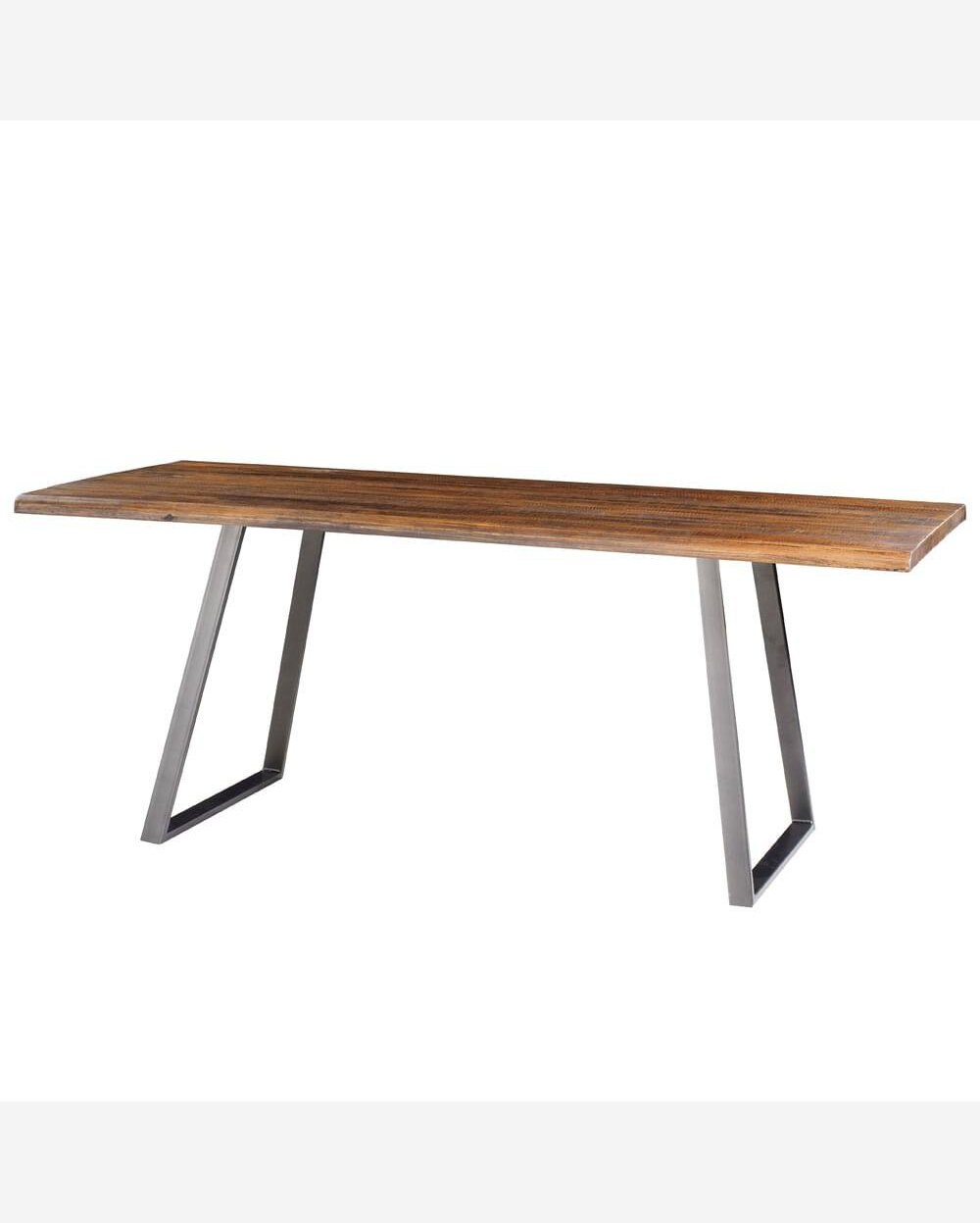 Riachuelo | Mesa Jantar Boston Cor Rustic Brown Base Aço Grafite 190cm ...
