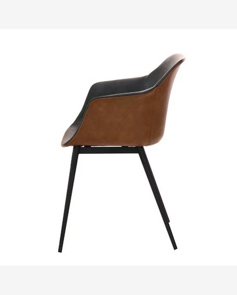 Riachuelo | Cadeira Malia Caramelo com Cinza Escuro 83cm - 66258