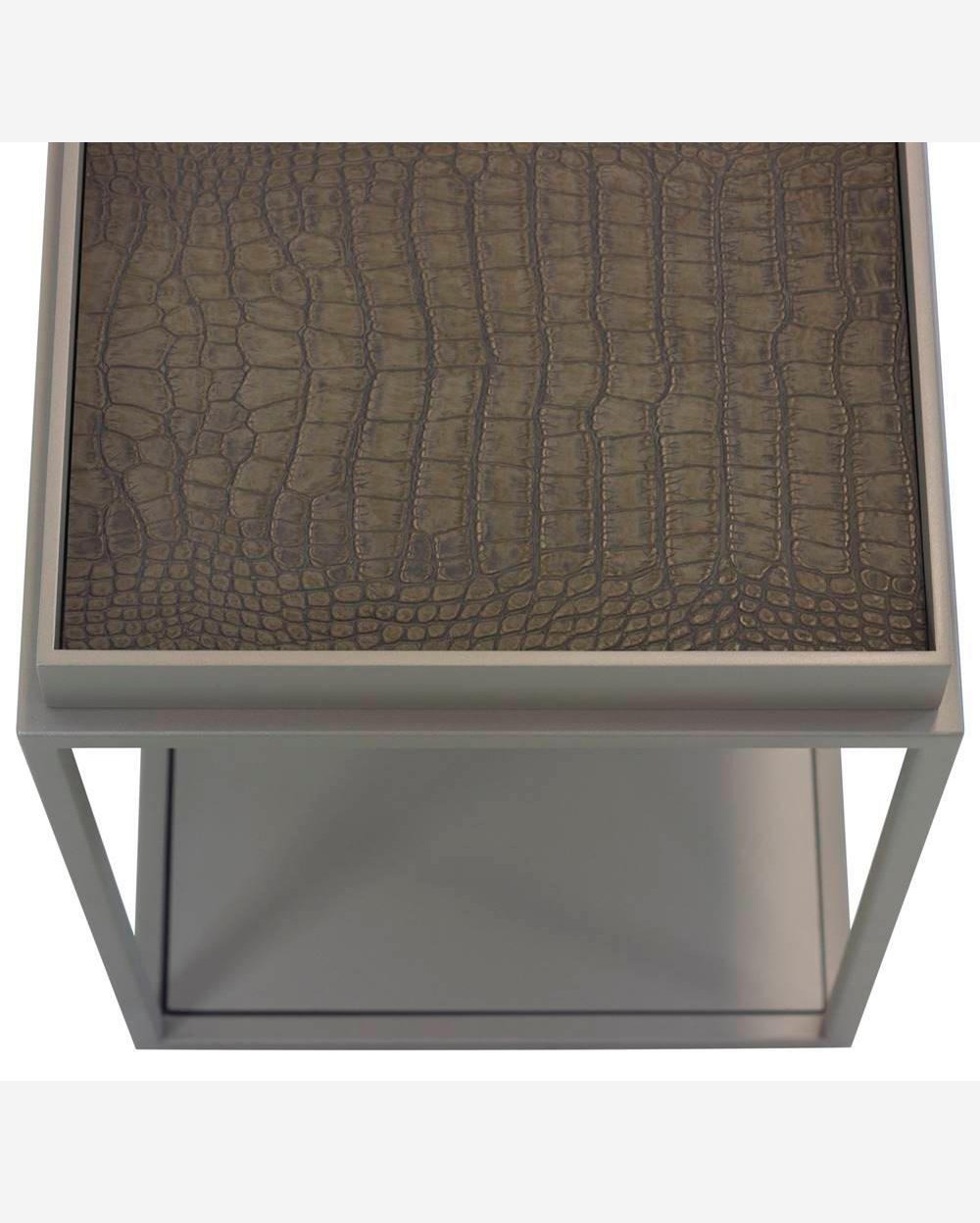 Riachuelo | Sofá Table Lói Tampo Champagne e Croco Fendi com Base ...