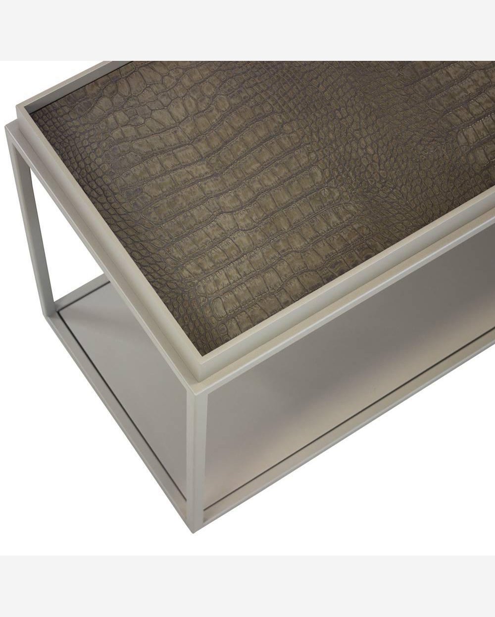 Riachuelo | Sofá Table Lói Tampo Champagne e Croco Fendi com Base ...