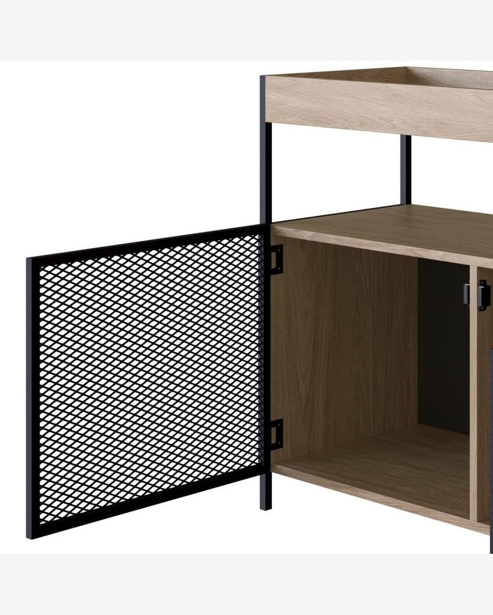 Riachuelo | Buffet Bar Seult Hanover Estrutura e Porta em Aço 100cm - 67947