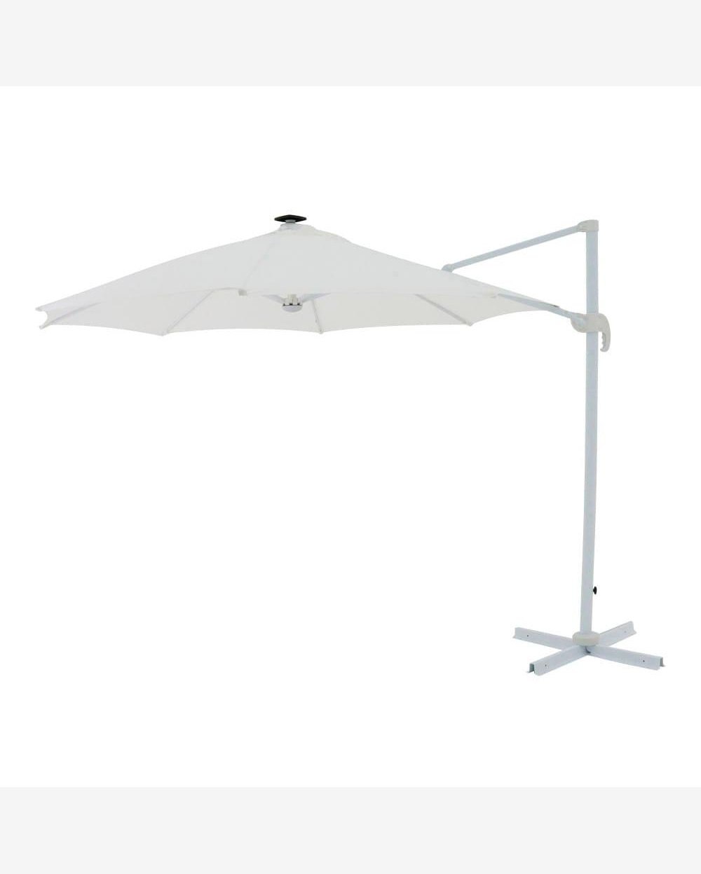 Riachuelo | Ombrellone Filipe Suspenso Branco com LED 69398