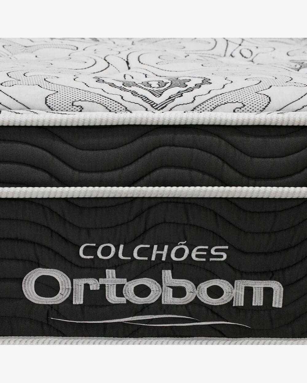 Riachuelo | Colchão Exclusive Viúva Cinza e Branco 128cm - 70097