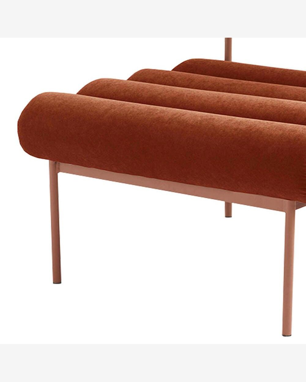 Riachuelo | Poltrona Rolls Argila Base Aço Carbono Terracota - 74205