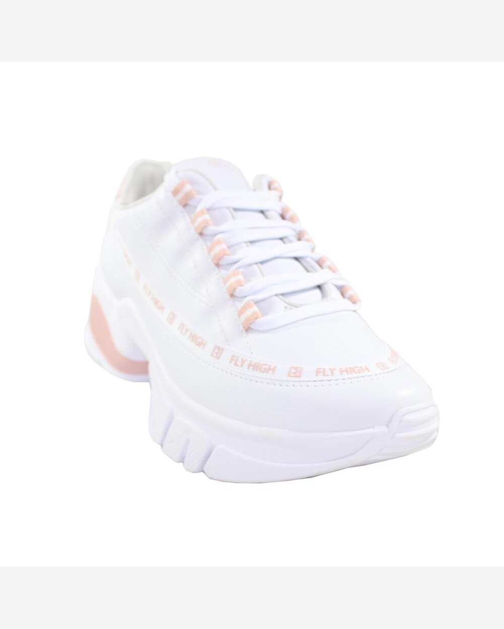Riachuelo | Tênis Ramarim Chunck Branco+Rosa 2280104-44
