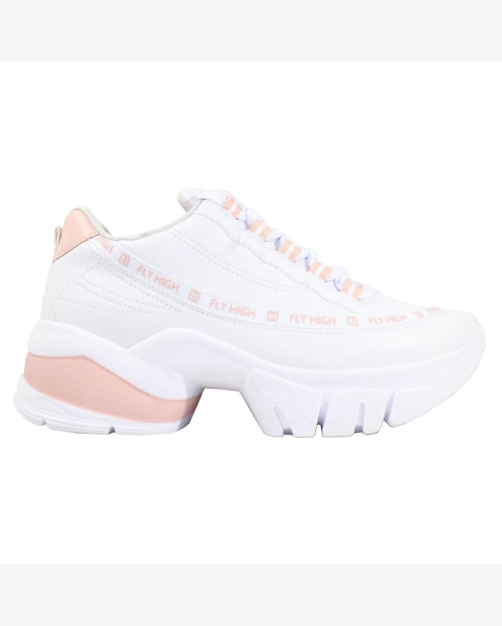 Riachuelo | Tênis Ramarim Chunck Branco+Rosa 2280104-44