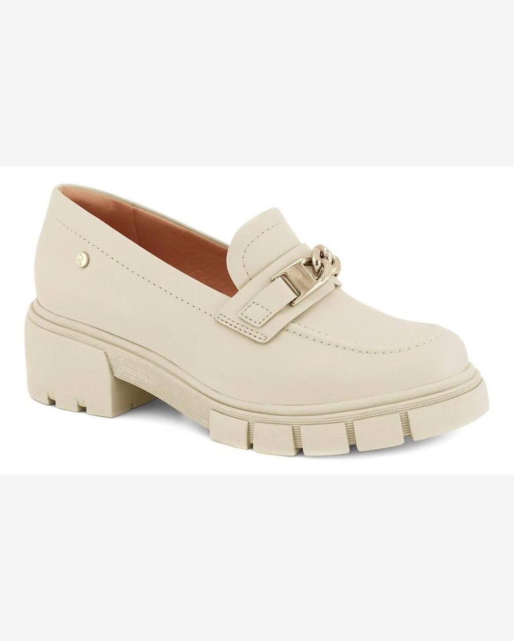 Riachuelo | Sapato Mocassim Ramarim Tratorado Aveia Bege 2312103-1