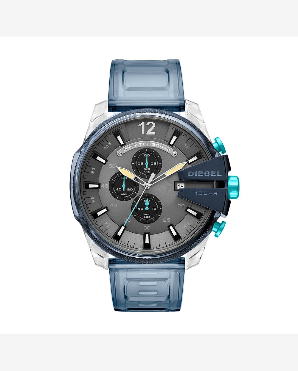 Riachuelo | Relógio Diesel Masculino Digital Blue Prata DZ4487/0AN