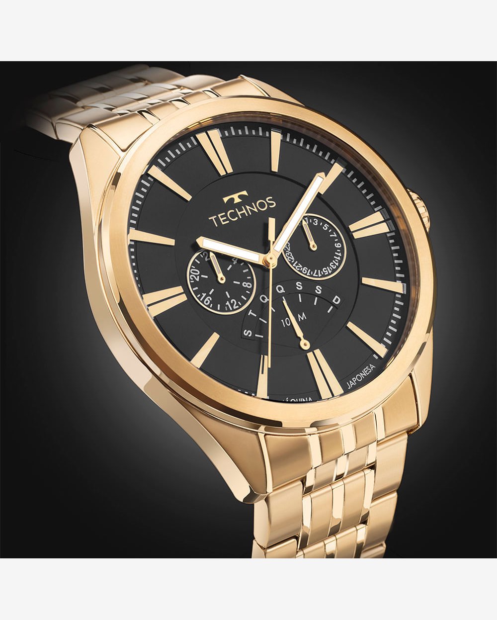 Riachuelo | Relógio Technos Masculino Grandtech Dourado - JR20AA/1D