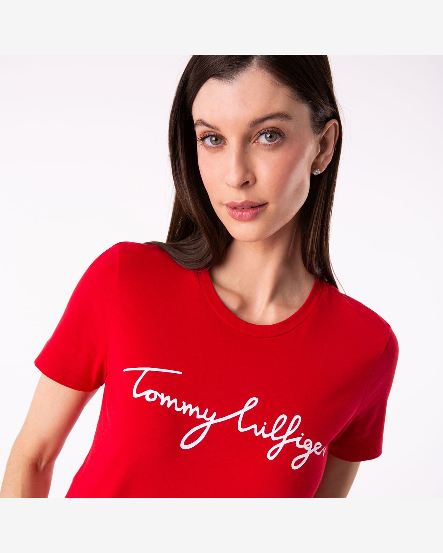 Riachuelo | Tommy Hilfiger Camiseta Handwriting Logo Algodão Orgânico