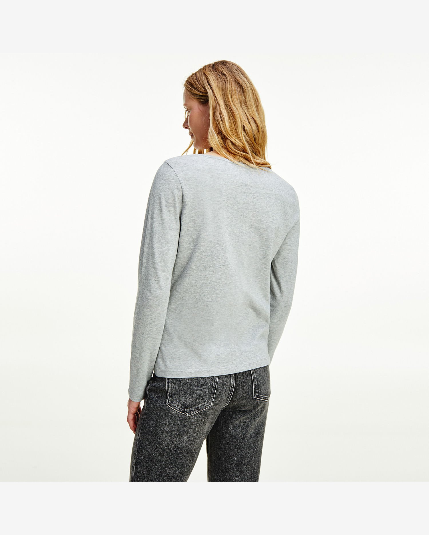 Riachuelo | Tommy Hilfiger Camiseta Clássica Manga Longa Gola V