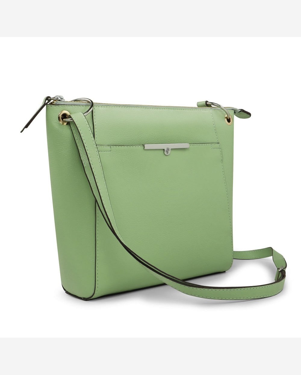 Riachuelo | Bolsa Tiracolo Hortelã Couro Alça Regulável