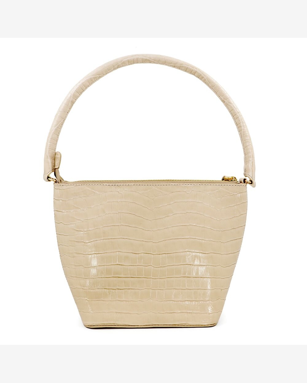 Riachuelo | Bolsa Hobo Couro Vicroco Bege