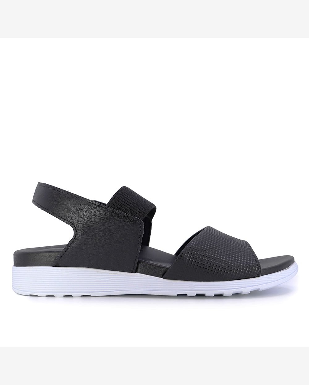 Riachuelo | Sandália Plataforma Couro Preto